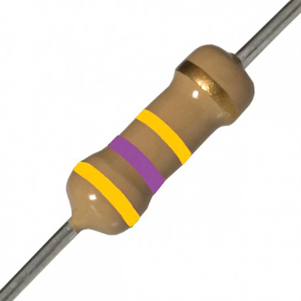 Resistencia de 470 KOhm, 1/2 W - R470K 1/2 - MaxiTec