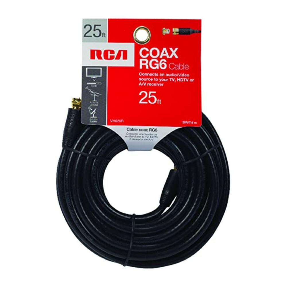 CABLE COAXIAL RG6 DE 7.62 m - VH625R - MaxiTec