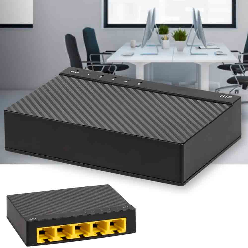 Switch Gigabit Ethernet de 5 puertos - 41712 - MaxiTec