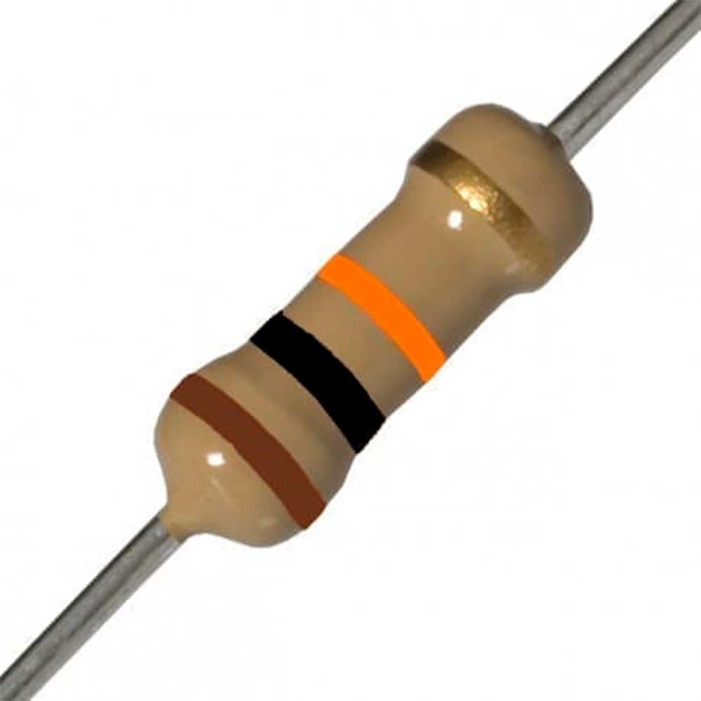 Resistencia de 10 KOhm, 1/2 W - R10K 1/2 - MaxiTec