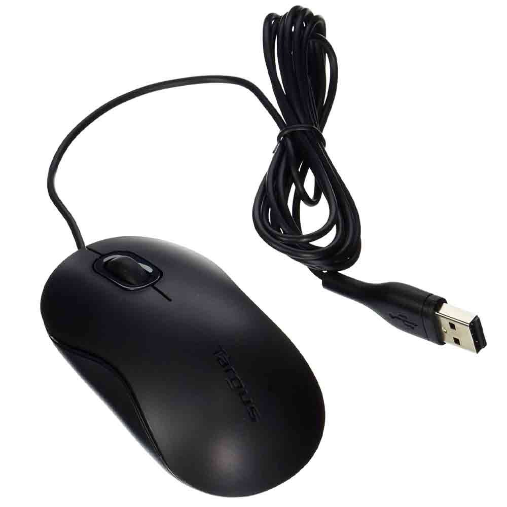 Mouse óptico alámbrico con tres botones - AMU80US - MaxiTec