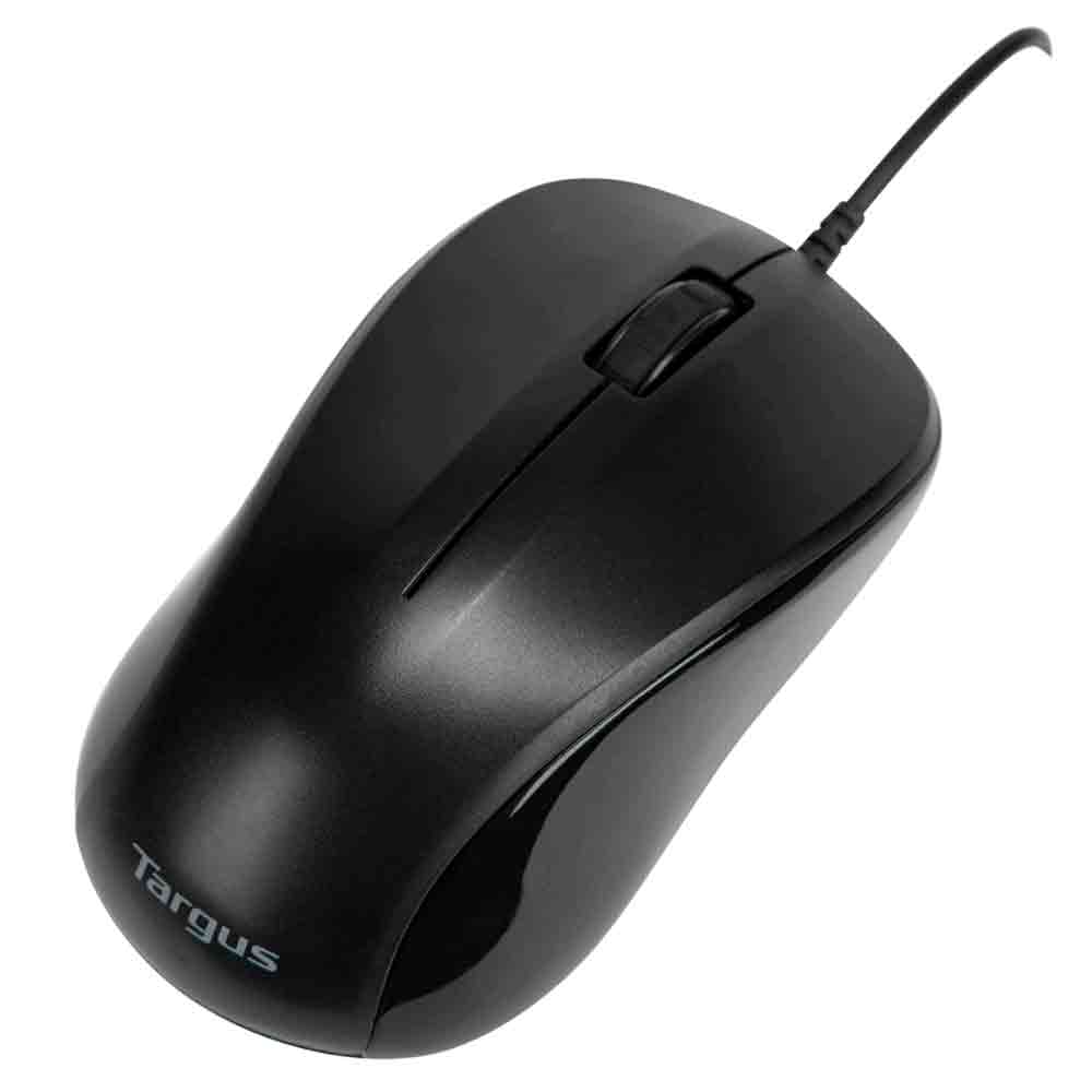 Mouse óptico alámbrico con tres botones - AMU80US - MaxiTec