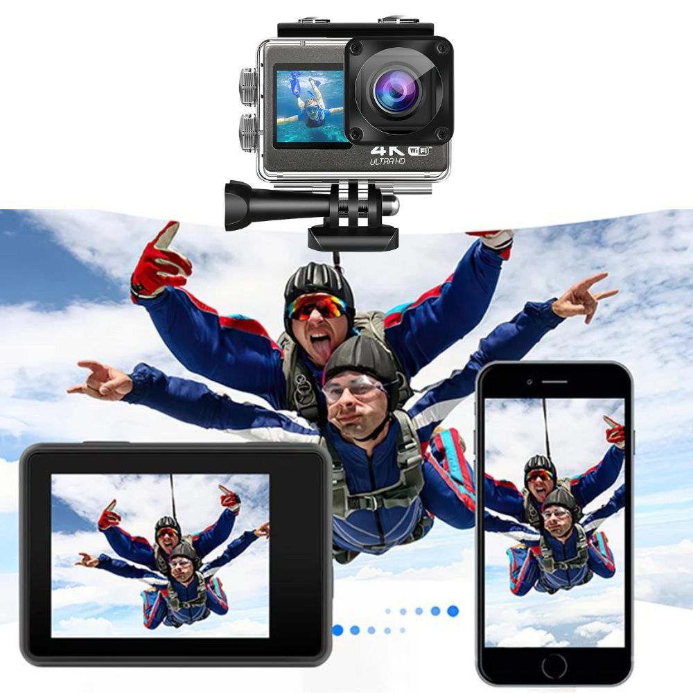 Cámara de acción deportiva 4k Ausek PRO 2.0 - AT-S60ER - MaxiTec