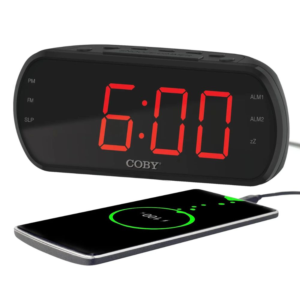 Radio reloj despertador con cargador USB - CCR103 - MaxiTec