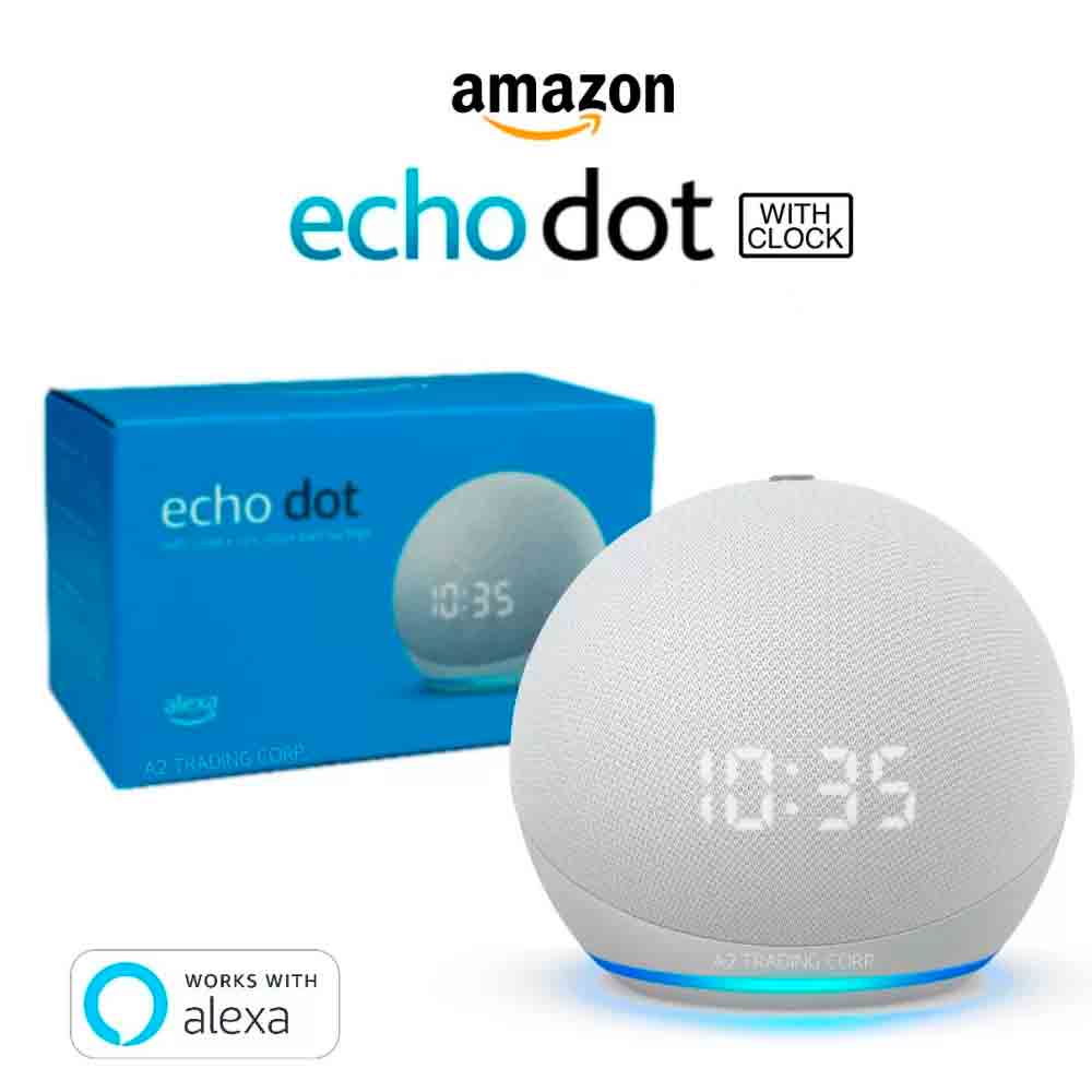 Amazon Echo Dot 4 con Reloj y Alexa - B07XJ8C8F7 - MaxiTec