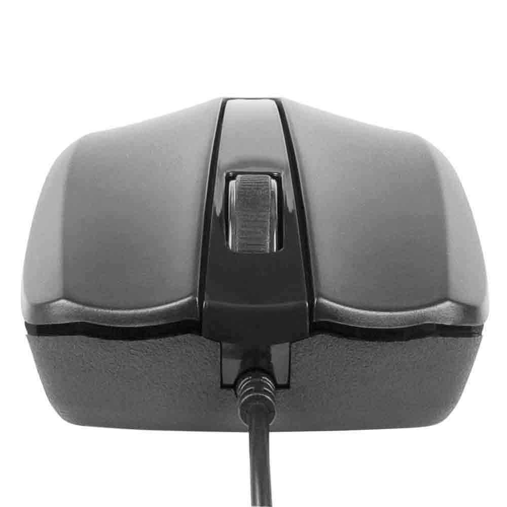 Mouse óptico alámbrico con tres botones - AMU825LA - MaxiTec
