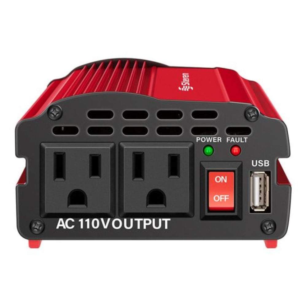 Inversor de Corriente Automotriz Steren 400W - Transforma 12VCC a ...