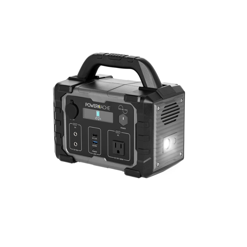 Generador de Energía Portátil de 296Wh, 300W, USB-C PD, AC y Solar - 44701 - MaxiTec